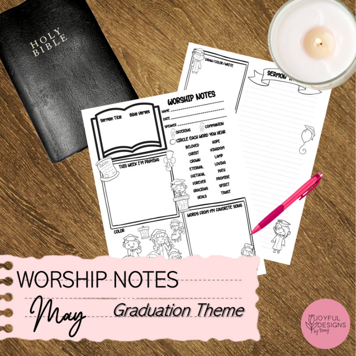 Worship Notes Bundle: May - Etsy