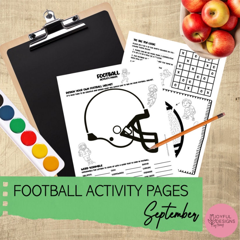 September Activity Pages Bundle - Etsy