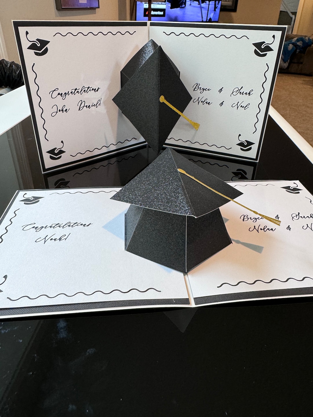 Pop up Graduation Hat Card Graduation Card Congratulations Mortar Board ...