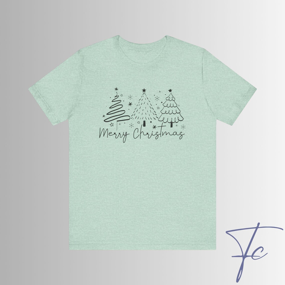 Merry Christmas Tree Tee Cute Christmas Shirt Holiday Shirt Christmas ...