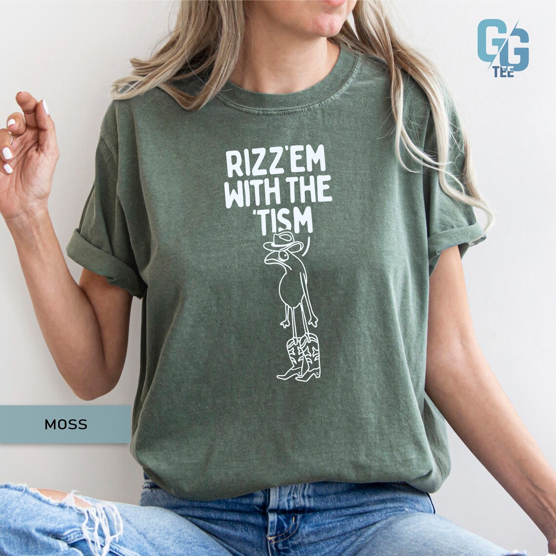 Meme Shirt Rizz Em With the Tism Funny Rizz Silly T Shirt Vintage Tee ...