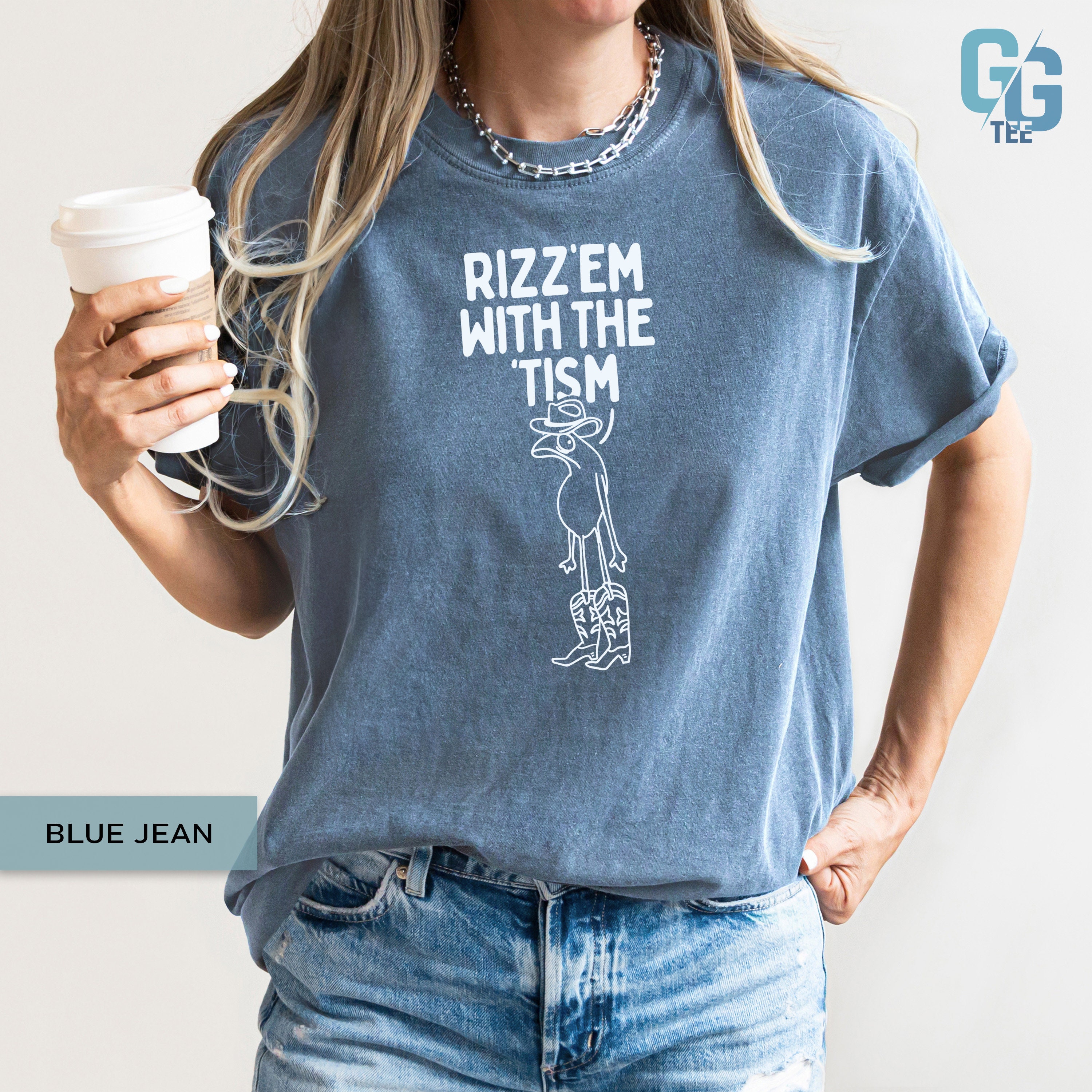 Meme Shirt Rizz Em With the Tism Funny Rizz Silly T Shirt Vintage Tee ...