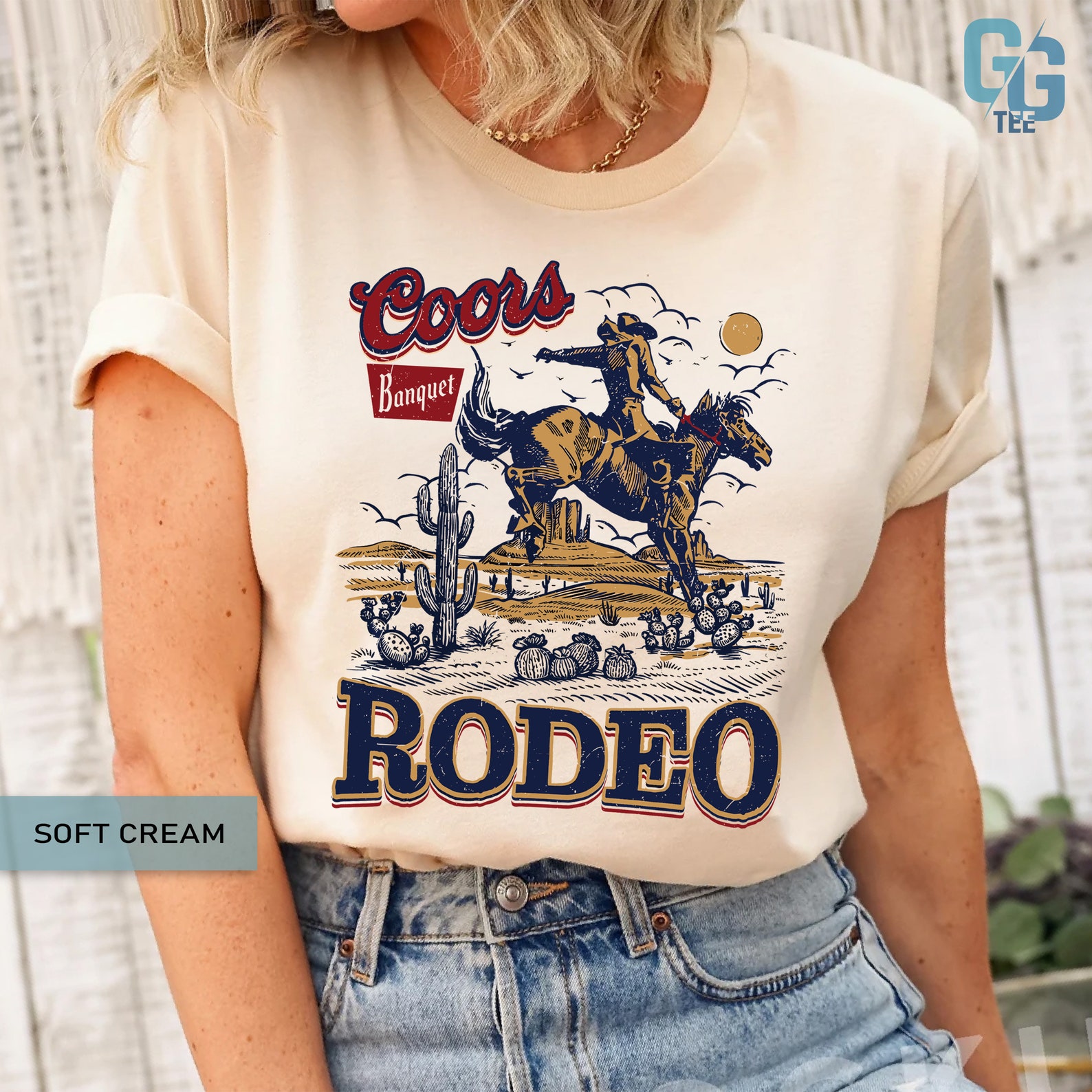 Coors Rodeo Cowboy Vintage Coors Shirt Western Graphic Retro Wild West ...