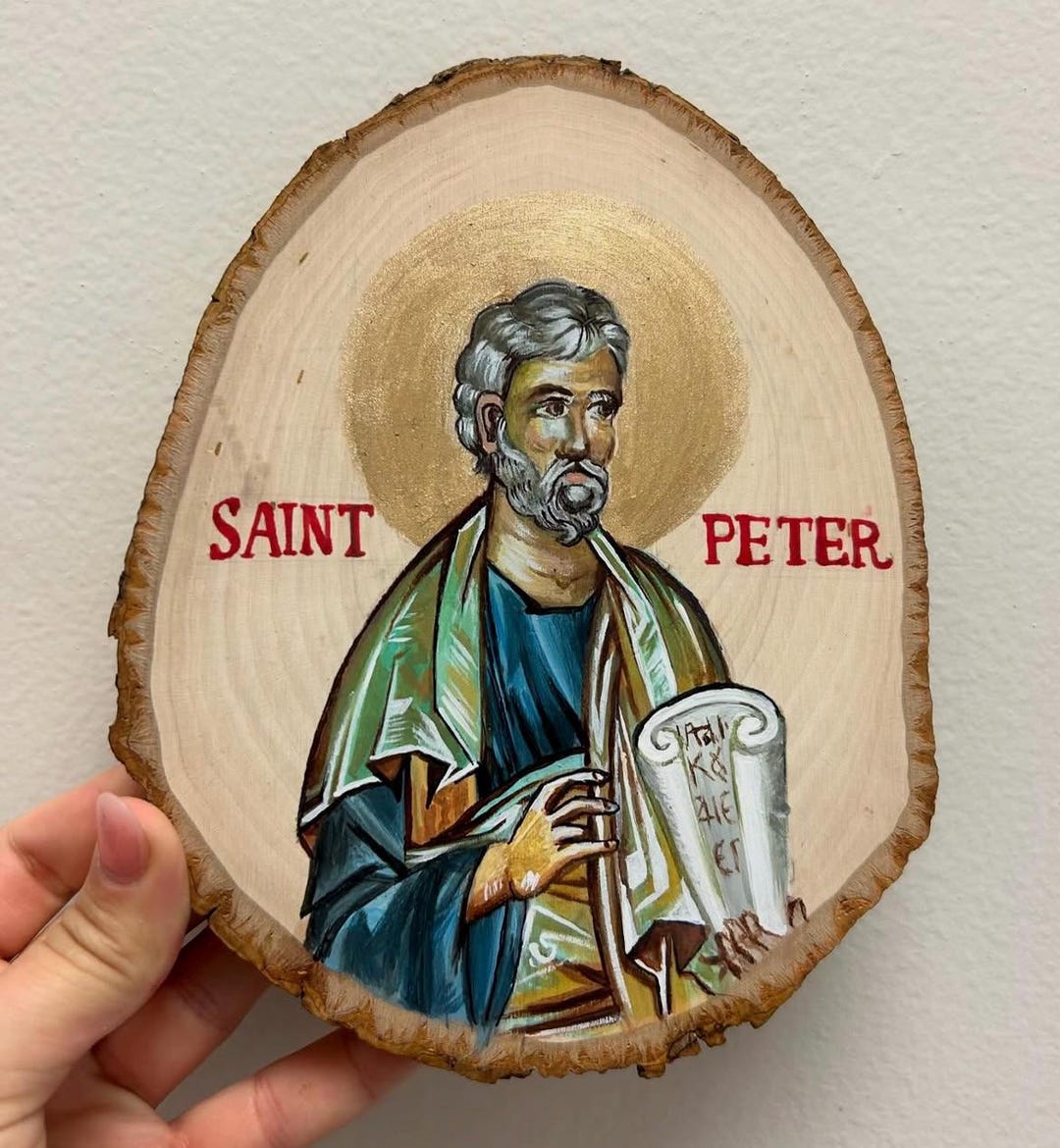 Hand-painted Custom Byzantine Orthodox Icon on Wood - Etsy