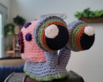 Gary the Snail Crochet Amigurumi Plushie | Handmade Spongebob-inspired ...