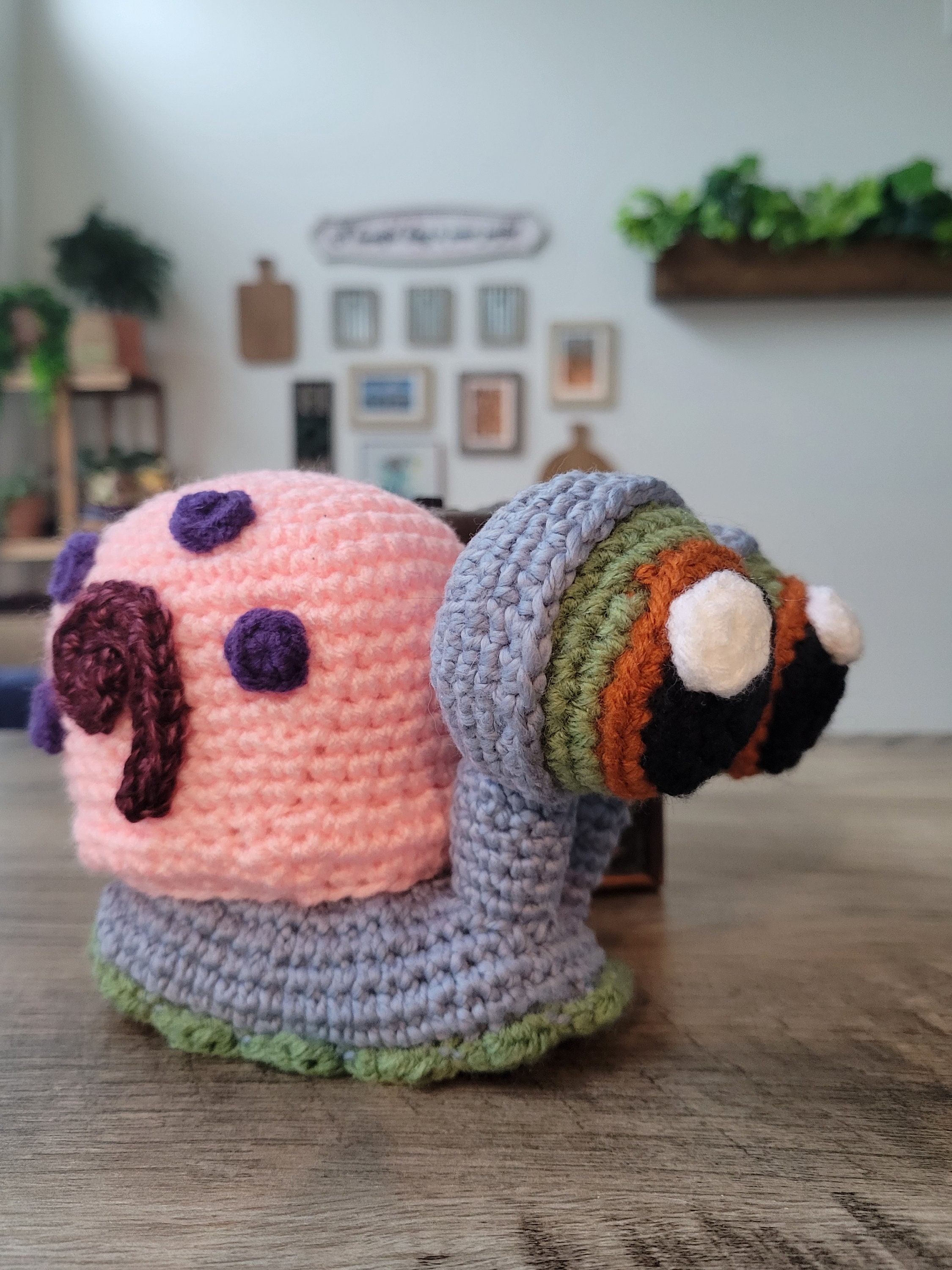 Gary the Snail Inspired Amigurumi - Etsy