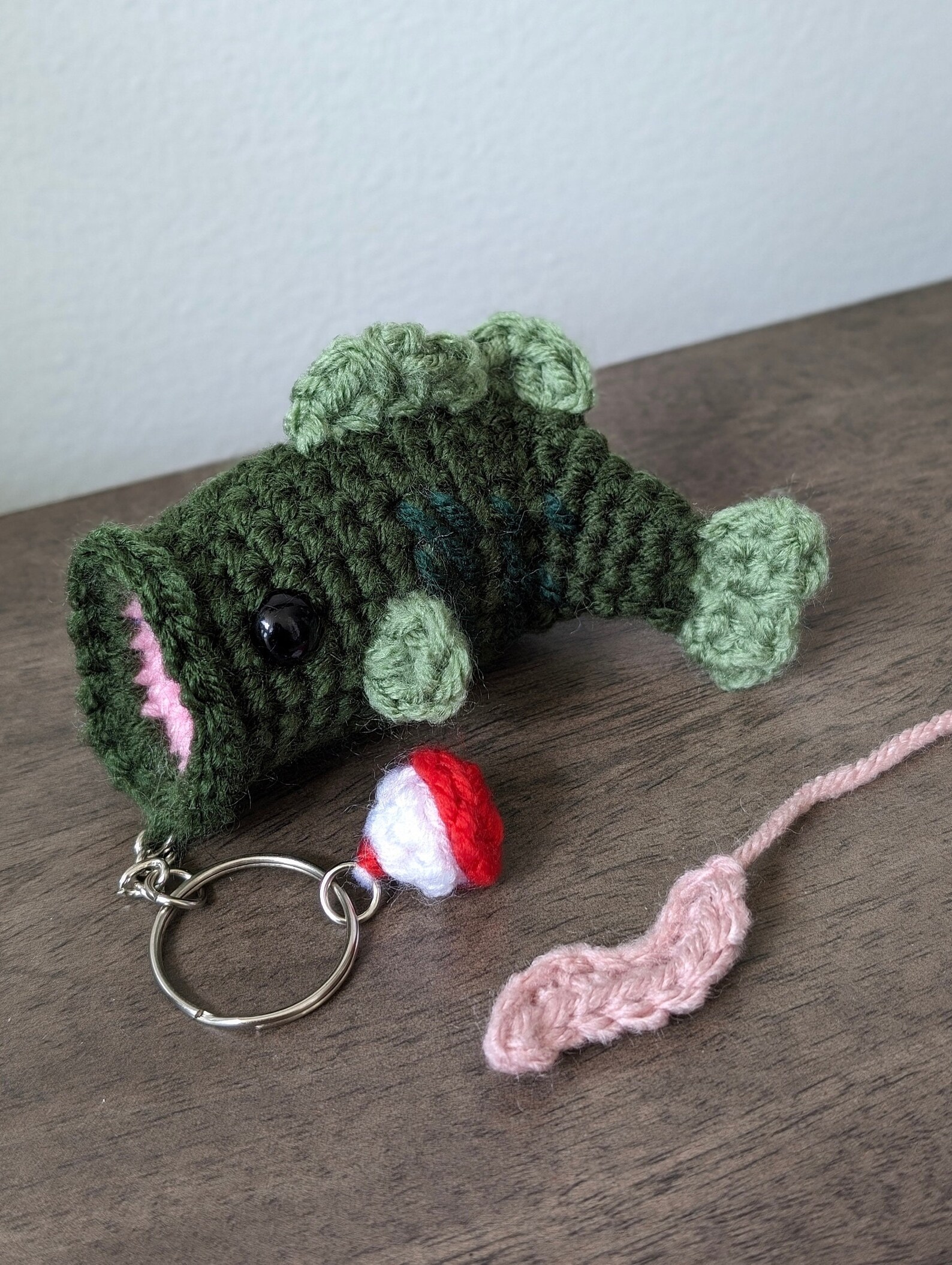Bass N' Charm Amigurumi Keychain - Etsy