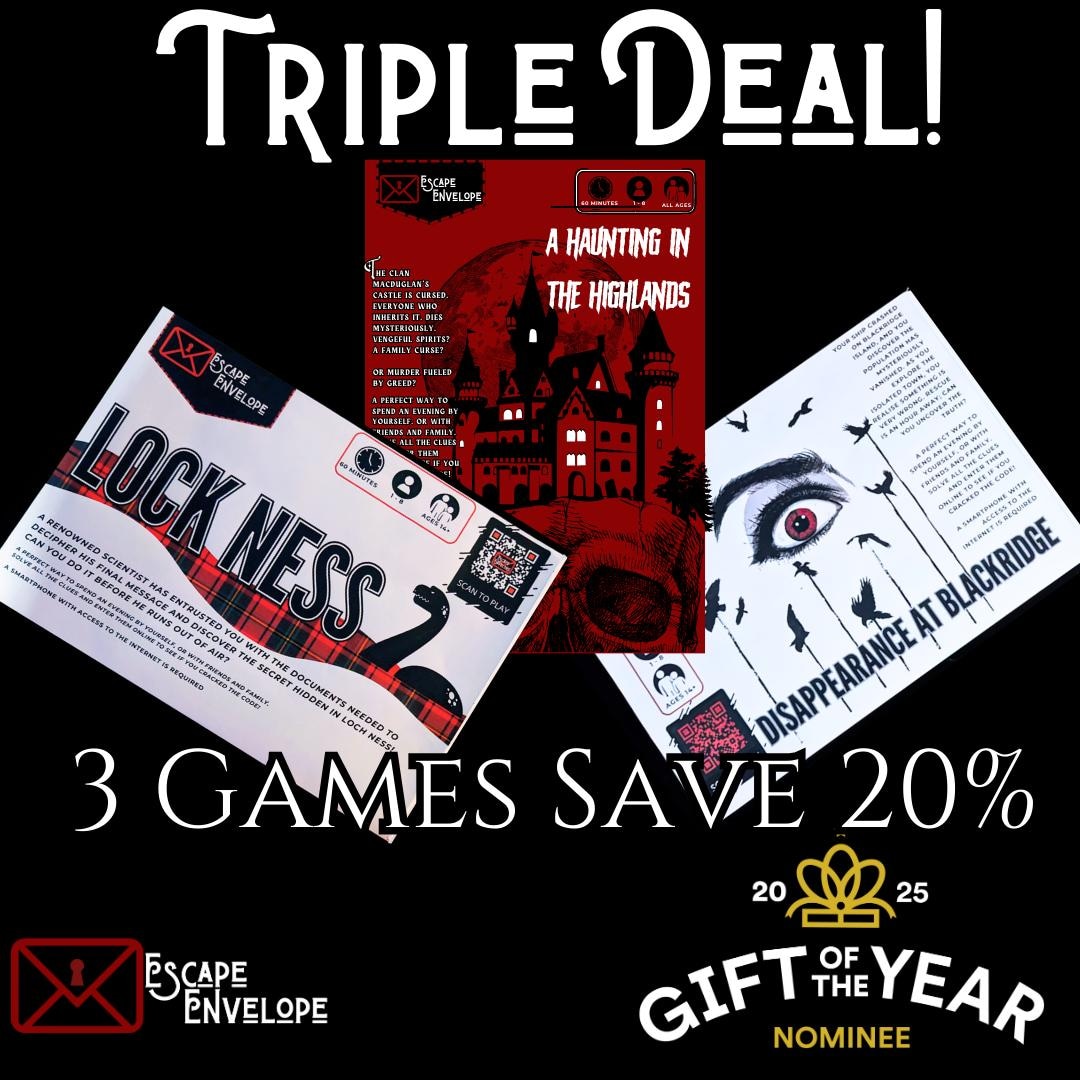 Escape Room Game Night: Scotland Mysteries Triple Pack - Solve Loch ...