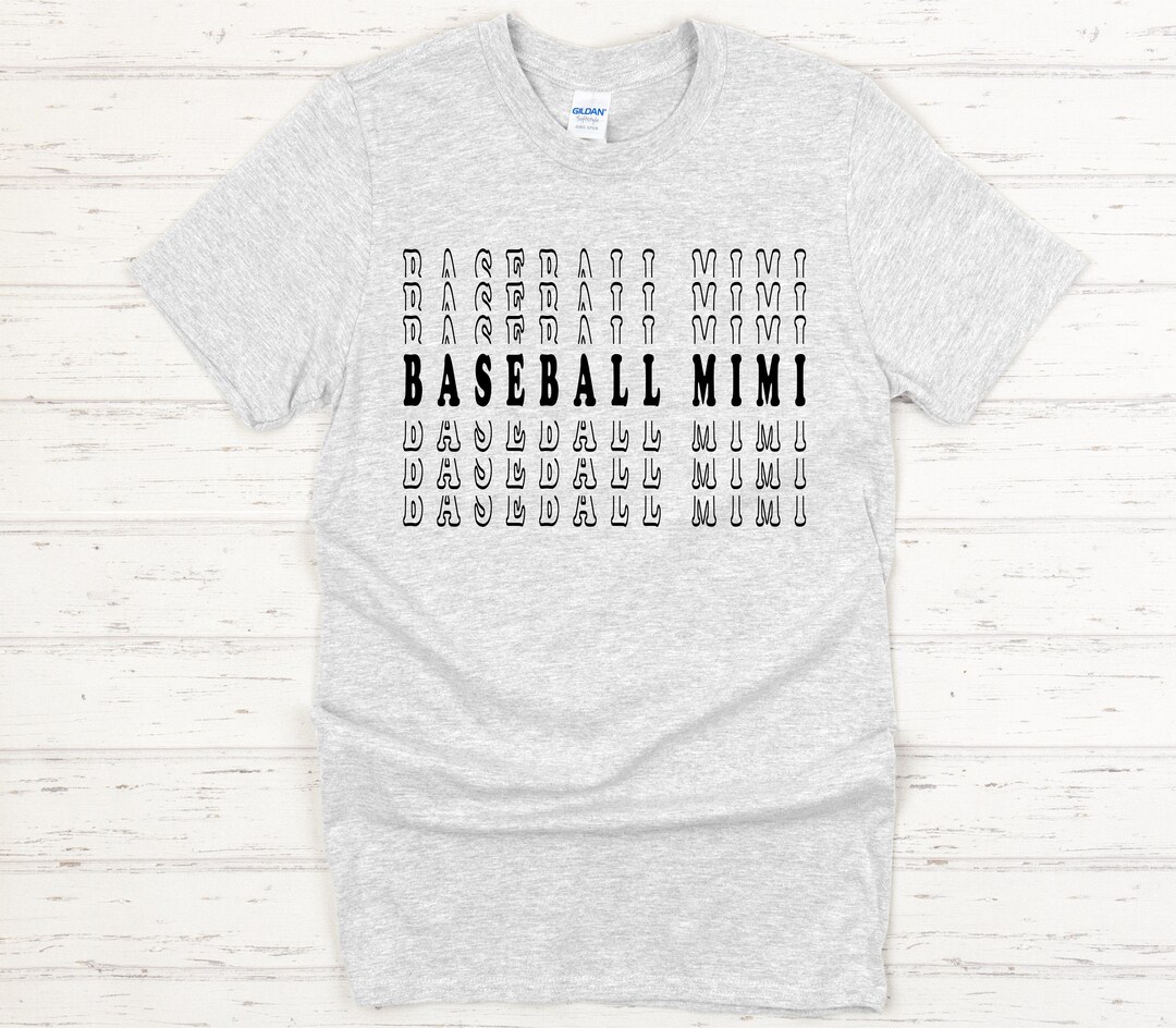 Baseball MIMI Stacked Retro PNG Digital - Etsy