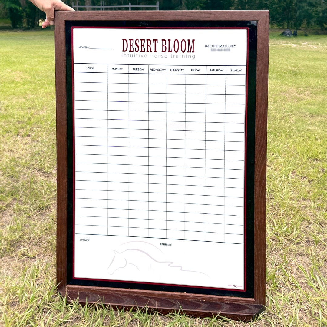Fully Customisable Magnetic Wood Framed Whiteboard - Etsy