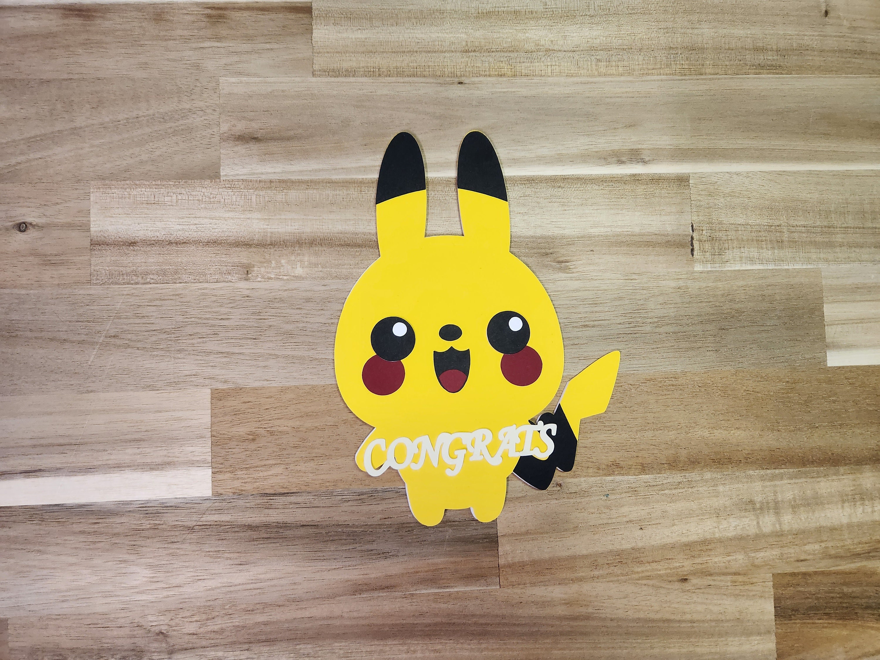 Pokemon Congratulations Card Pikachu - Etsy