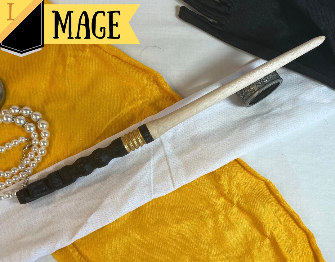 Black Fern Magic Wand Handmade Oak and Sycamore - Etsy