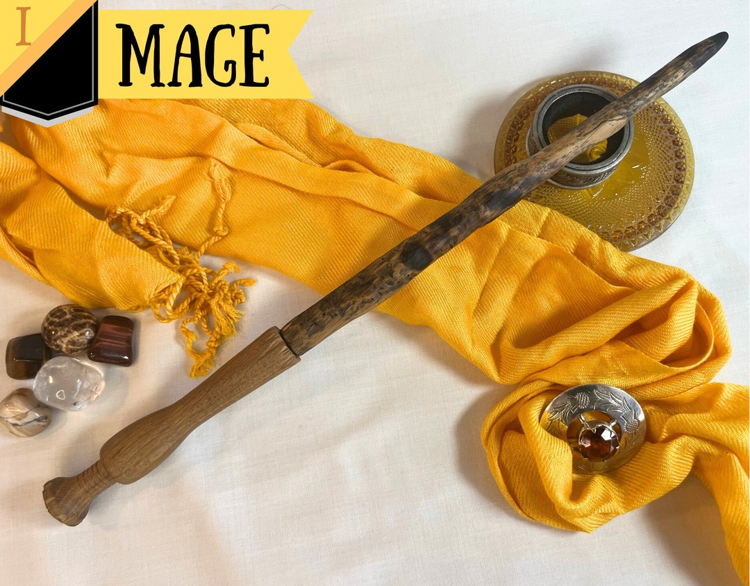 The Ember Scorched Wood Wand Handmade - Etsy