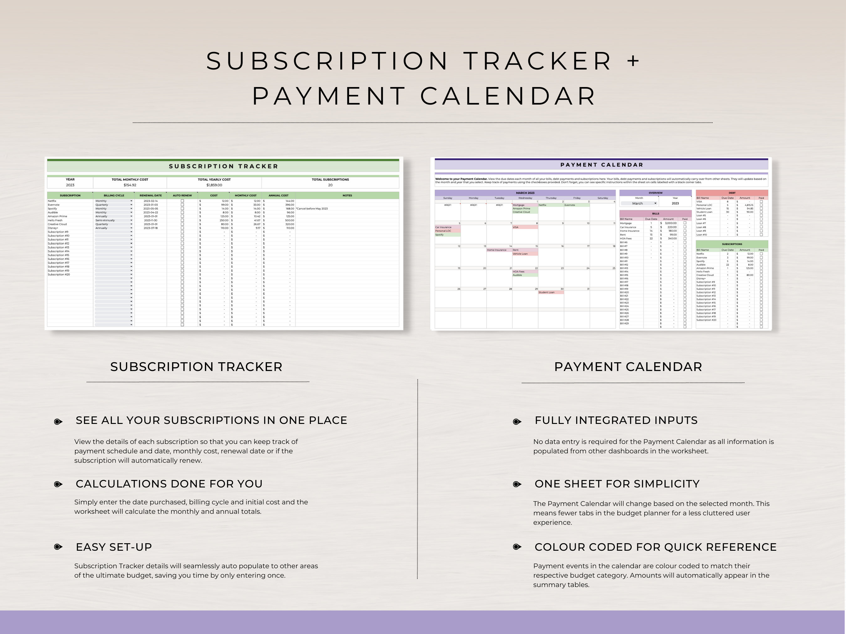 Ultimate Budget Bundle Spreadsheet Google Sheets Budget Planner
