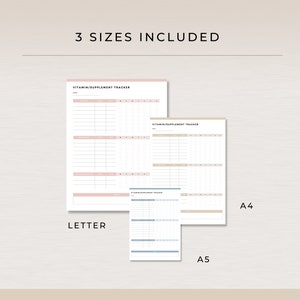Supplement and Vitamin Tracker Printable, Supplement List, Daily ...