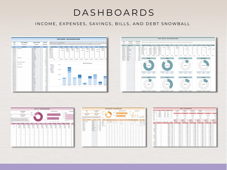 Ultimate Budget Bundle Spreadsheet, Google Sheets, Budget Planner ...