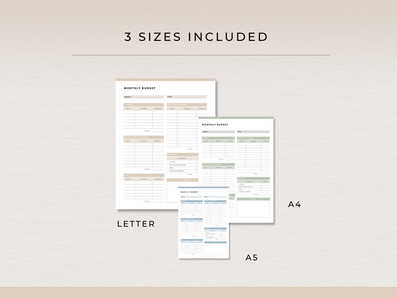 Monthly Budget Printable, Monthly Financial Planner, Budget Planner ...