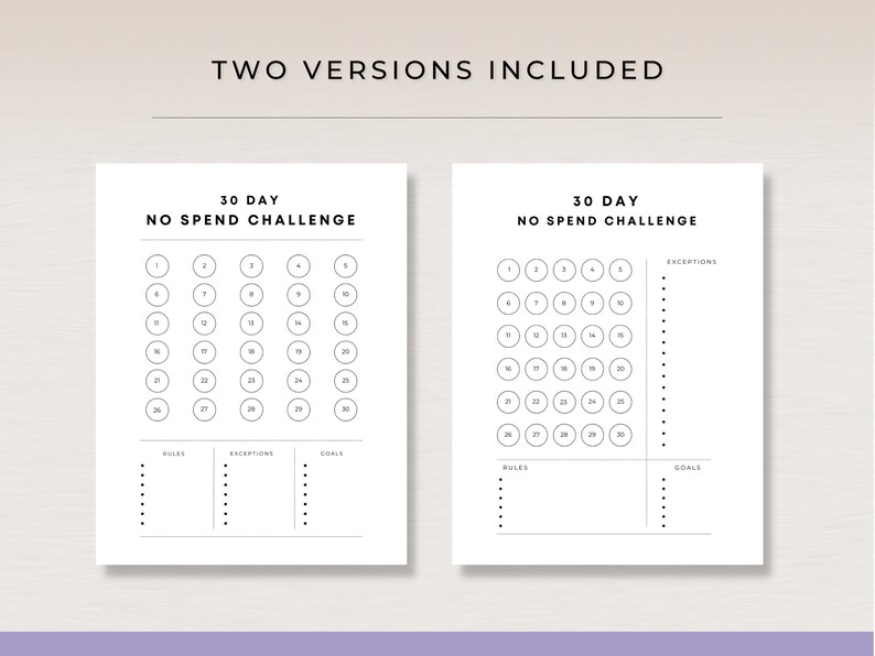 30 Day No Spend Challenge, Savings Challenge, April No Spend Challenge ...