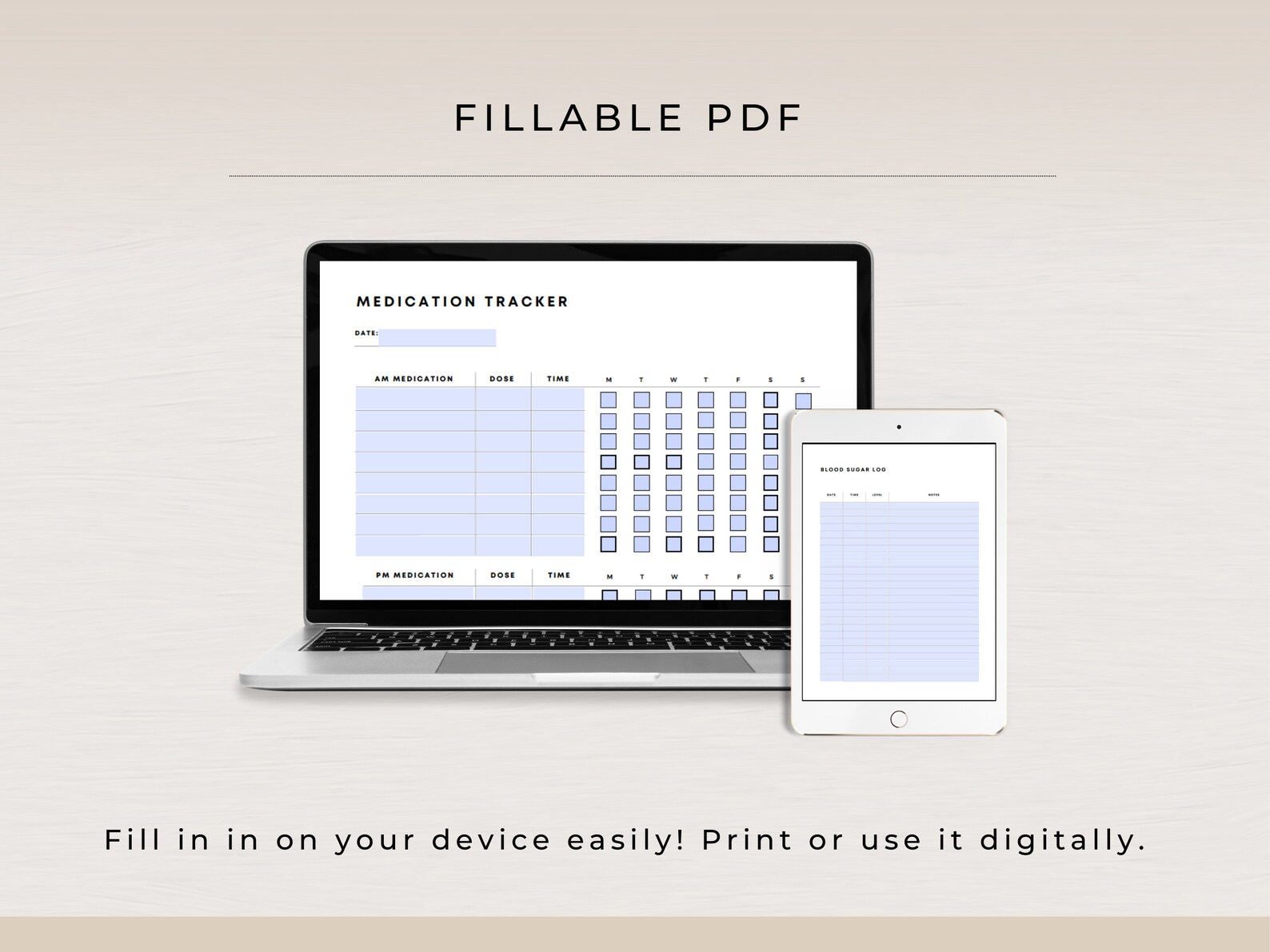 Medication Tracker Printable, Medication List, Daily Medication Log ...
