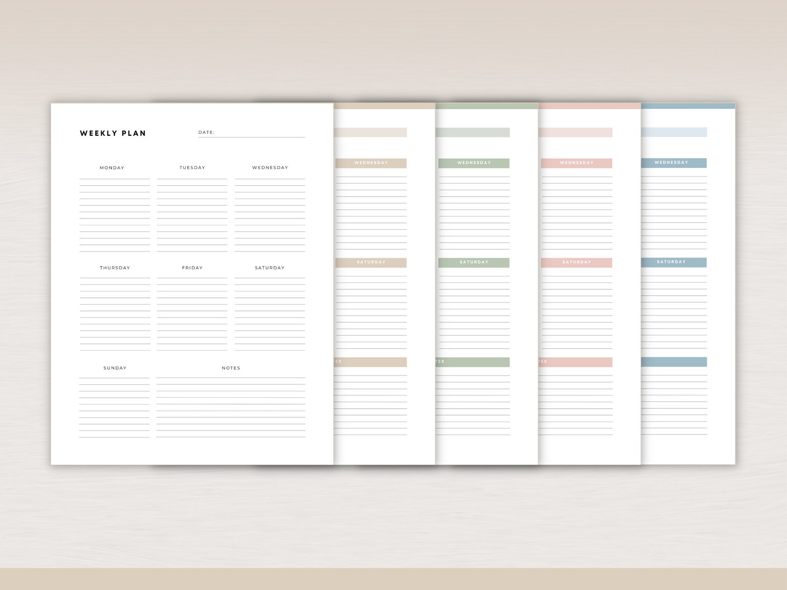 Weekly Planner Printable, Editable Weekly Schedule, Week at a Glance ...