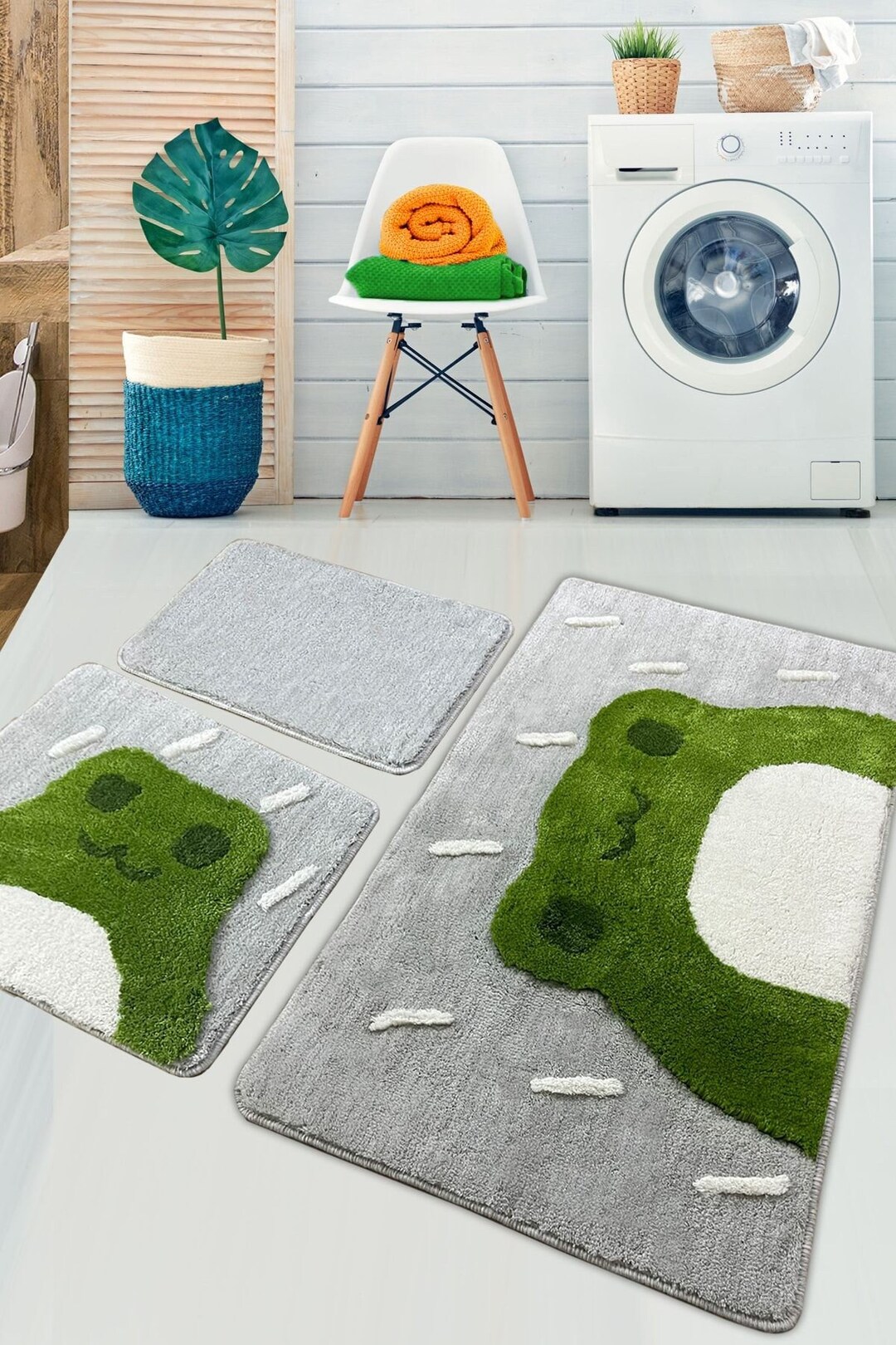 3-piece Frog Mat Set Frog Patterned Cabinet Set Decorative - Etsy