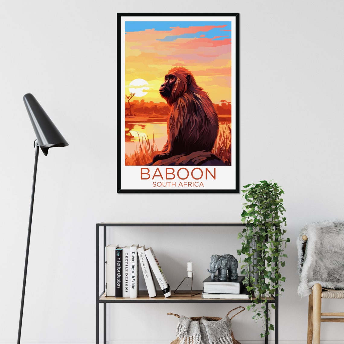 Baboon Animal Digital Download Wall Art Monkey Tanzania Poster Home ...
