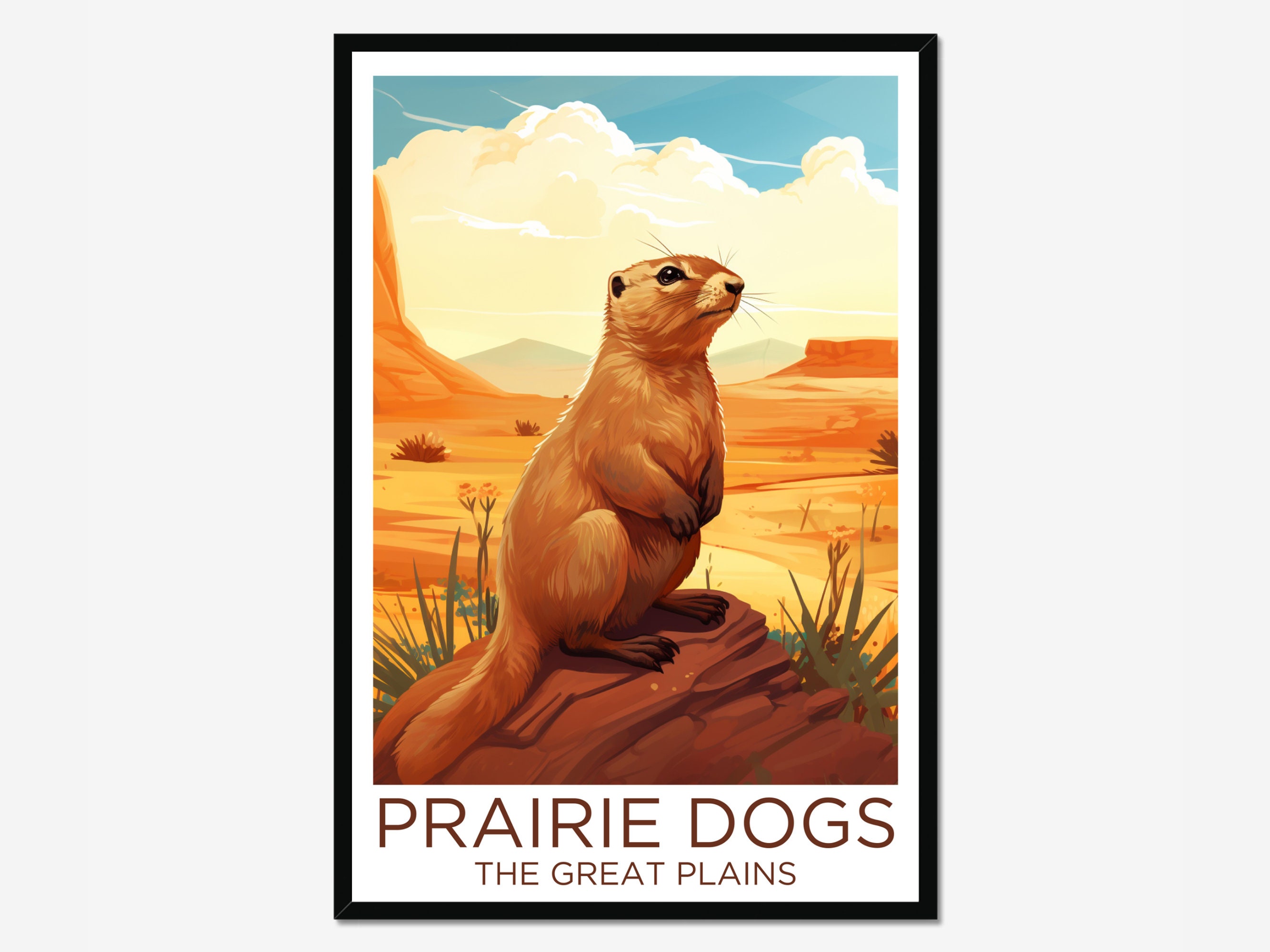 Prairie Dog Animal Digital Download Wall Art Rat Plains Poster Home ...
