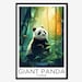 Giant Panda Animal Digital Download Wall Art Bamboo Jungle Poster Home ...