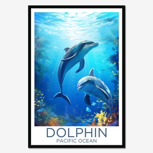 Dolphin Animal Digital Download Wall Art Fish Ocean Poster Home Decor ...