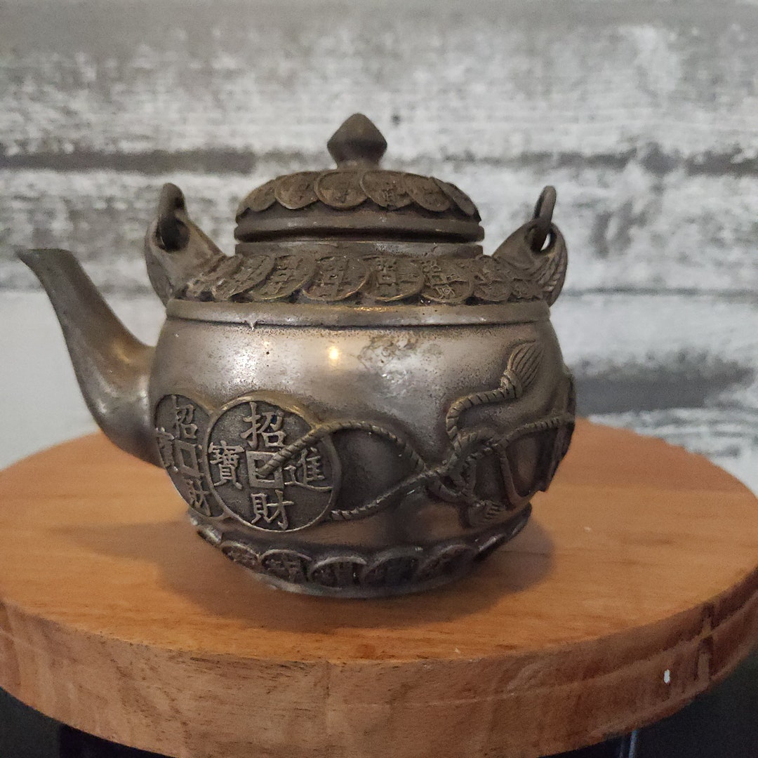Rare Silver Ming Dynasty Chinese Teapot With Coinage - Etsy