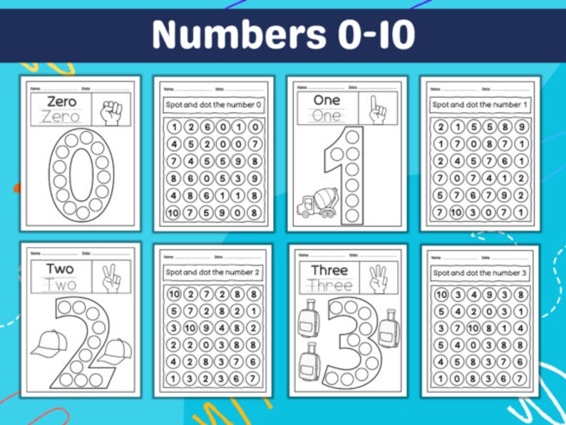 102 Dot Maker Worksheet Digital Download - Etsy