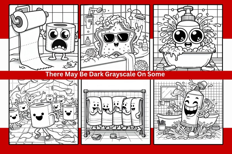 50 funny Bathroom Coloring Pages for Kids - Etsy