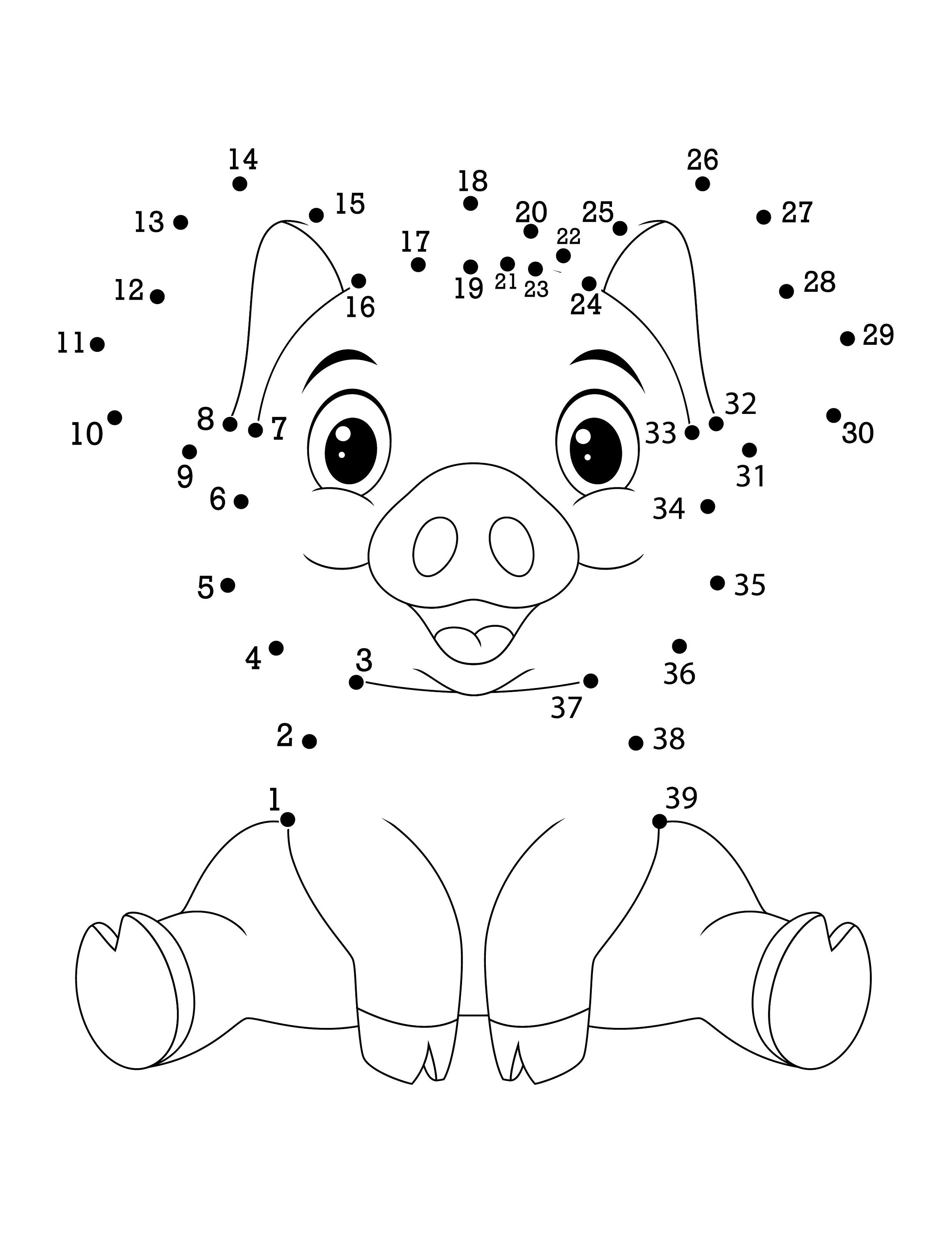 50 Cute Animals Dot to Dot Page for Kids Homegraphicskids - Etsy