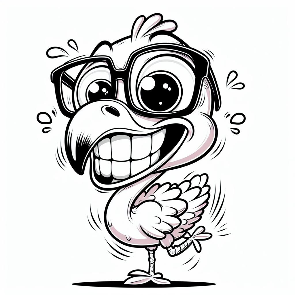 40 Cute Flamingo Coloring Pages for Fun - Etsy