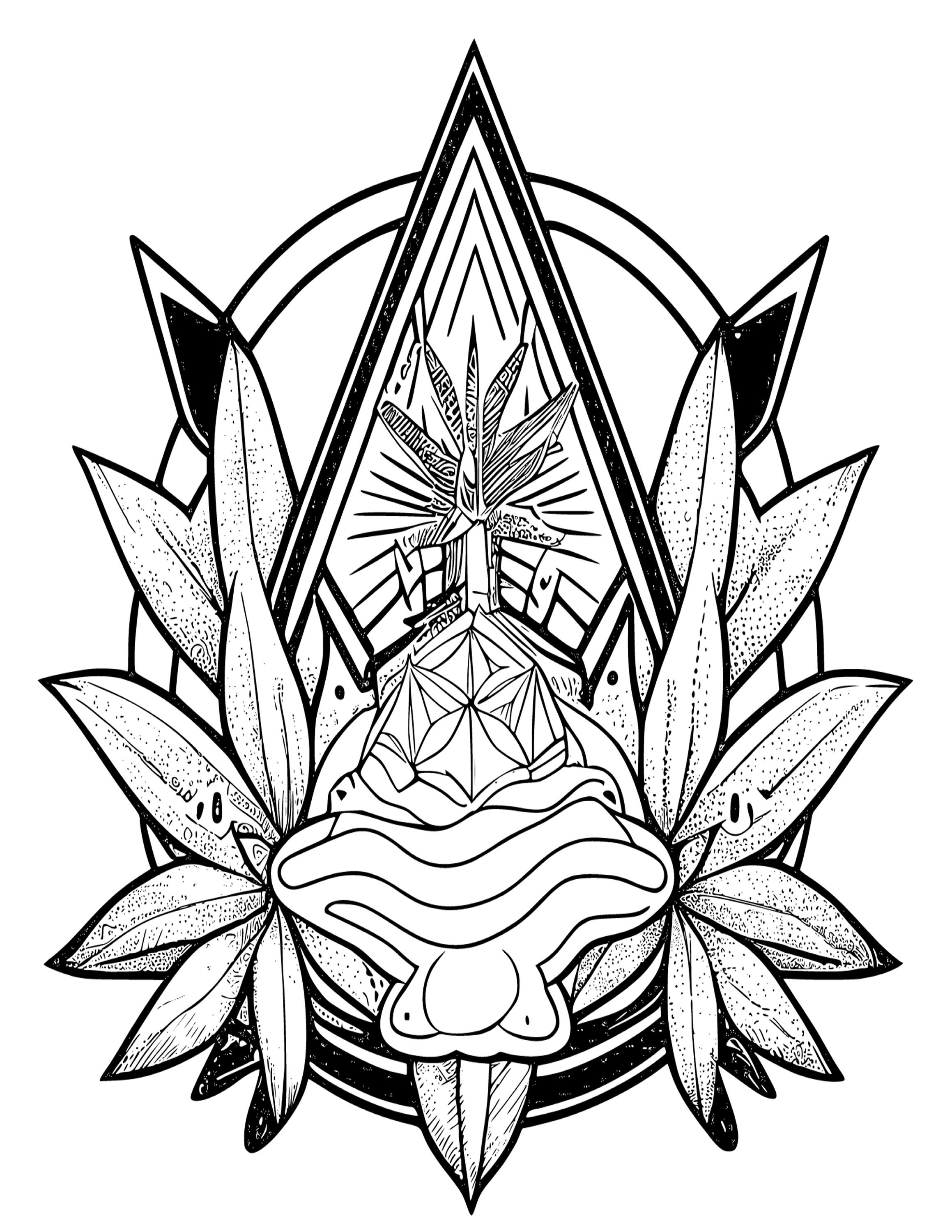 50 We Live in A high Society Coloring Pages for the Adult Stoners 50 ...
