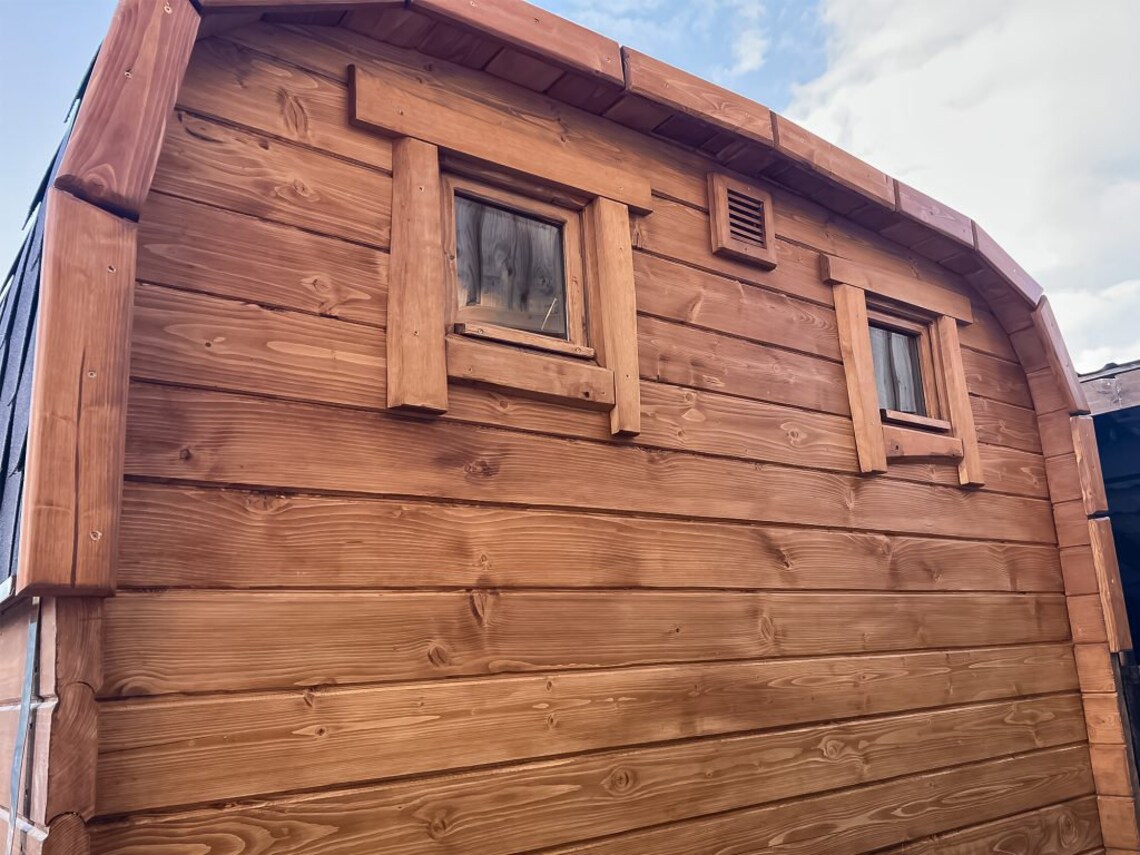 4.0m Rectangular Barrel-shaped Sauna With an Antechamber SALE, SAUNA ...