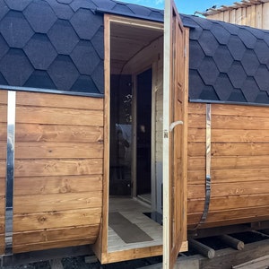 4.0m Rectangular Barrel-shaped Sauna With an Antechamber SALE, SAUNA ...