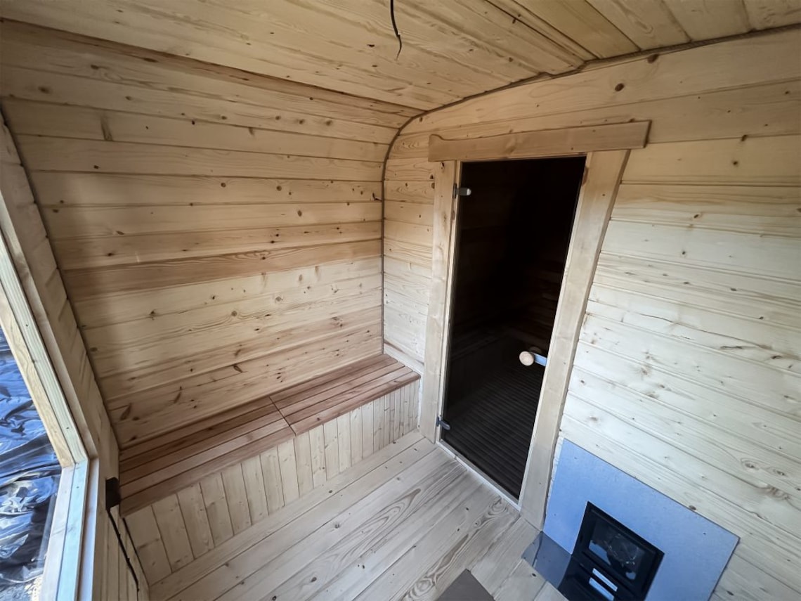 4.0m Rectangular Barrel-shaped Sauna With an Antechamber SALE, SAUNA ...
