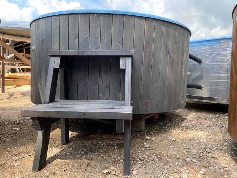 Outdoor Wood Fired Hot Tub, Timber Sauna Spa, Hottub Kit Wood Fire ...