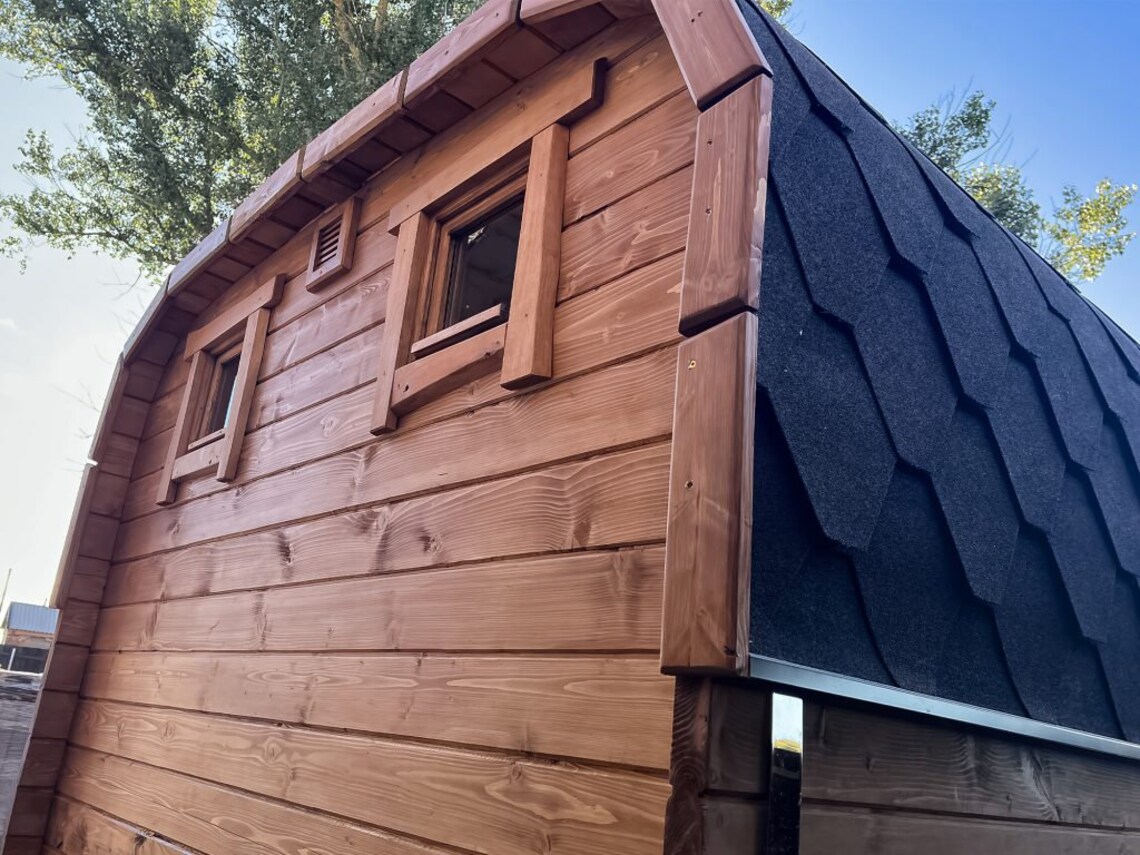 4.0m Rectangular Barrel-shaped Sauna With an Antechamber SALE, SAUNA ...