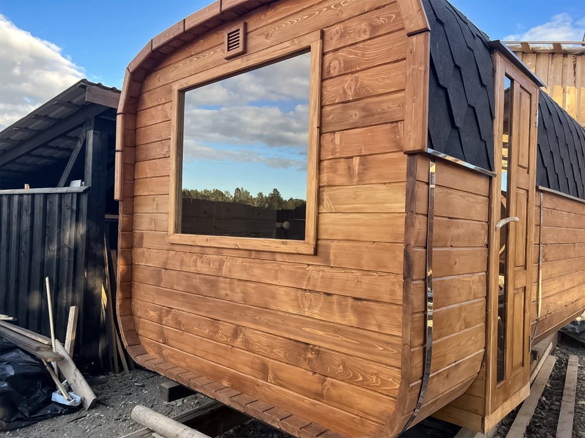 4.0m Rectangular Barrel-shaped Sauna With an Antechamber SALE, SAUNA ...