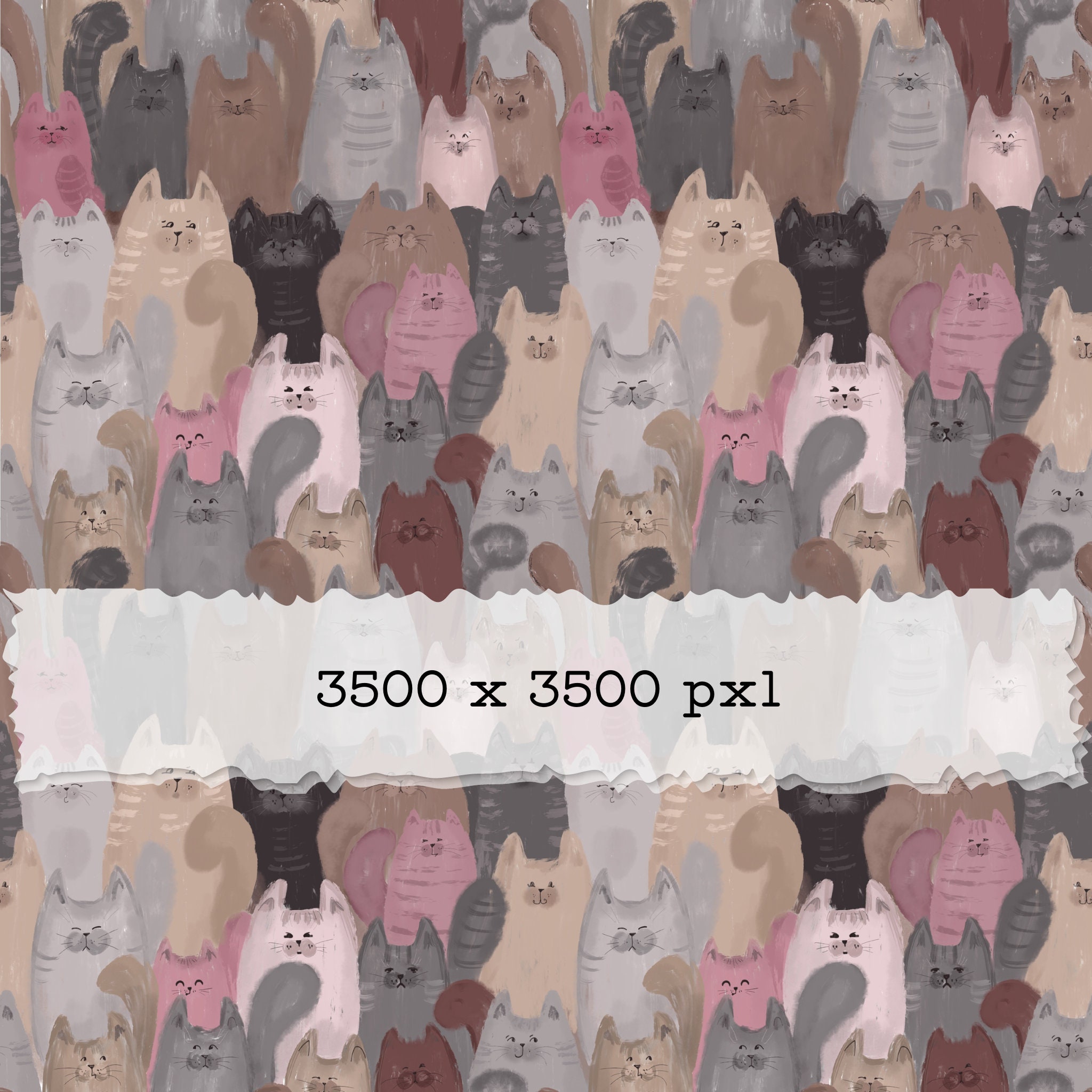 Cats Pattern Funny Cats Pattern Pattern Design Seamless - Etsy