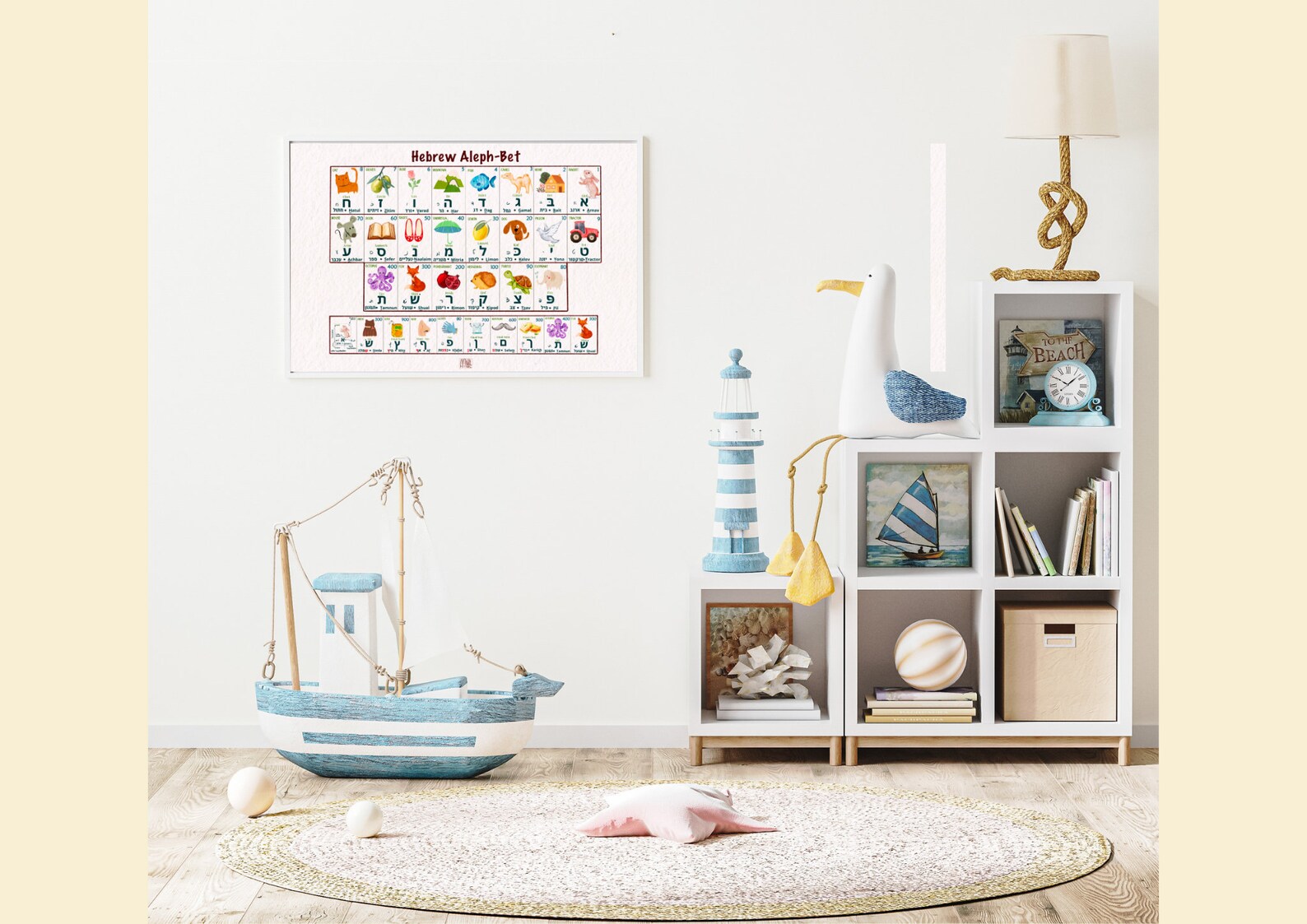 Digital Download Hebrew Letters Poster, Aleph Bet Pictures, Alphabet ...