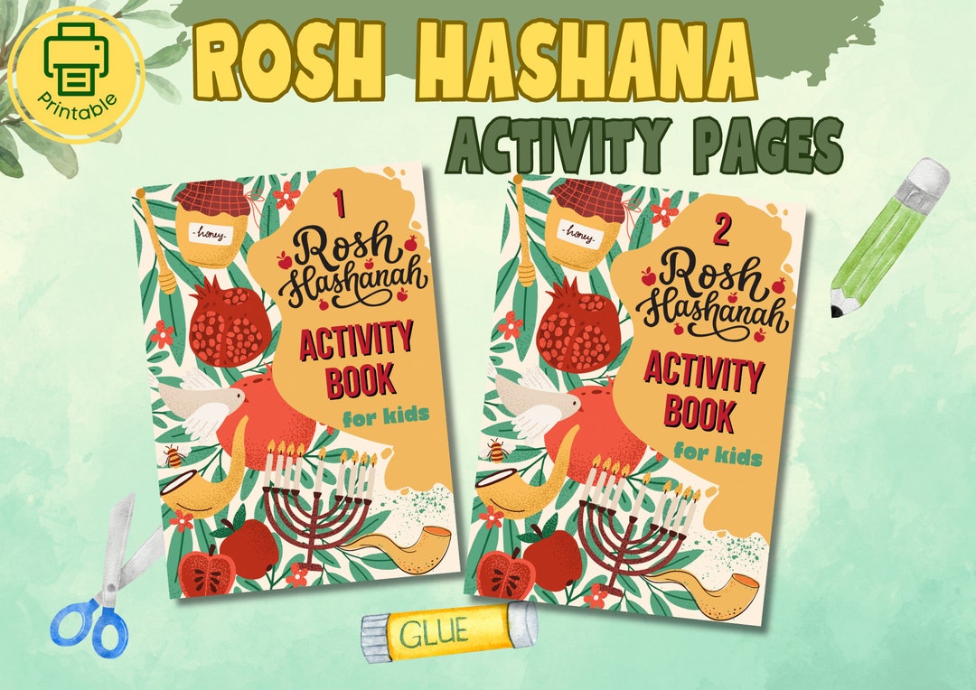 Rosh Hashana Busy Book for Kids, Preschool Binder, Kids Activity Book ...