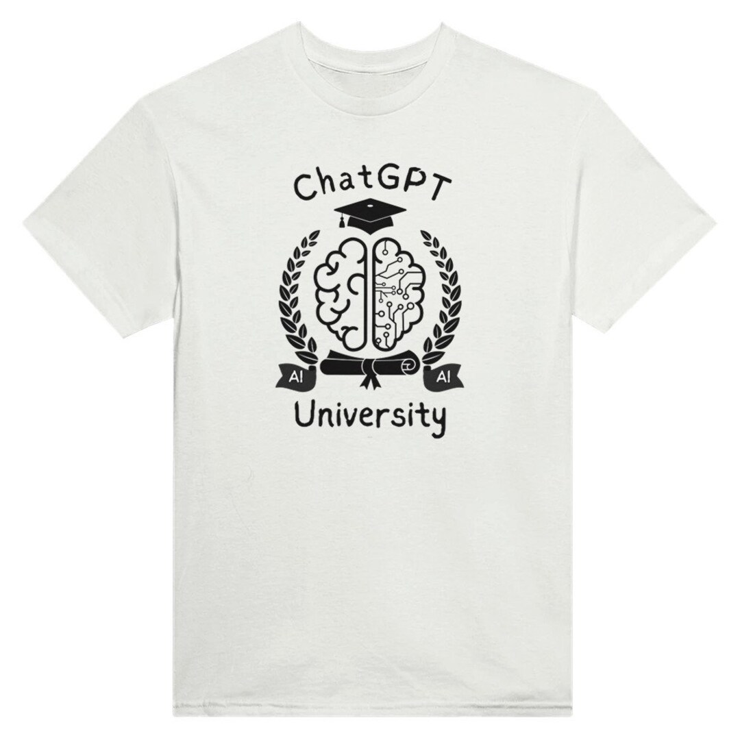AI Future Grad Chatgpt University Brainy Tee for Tech Lovers and ...