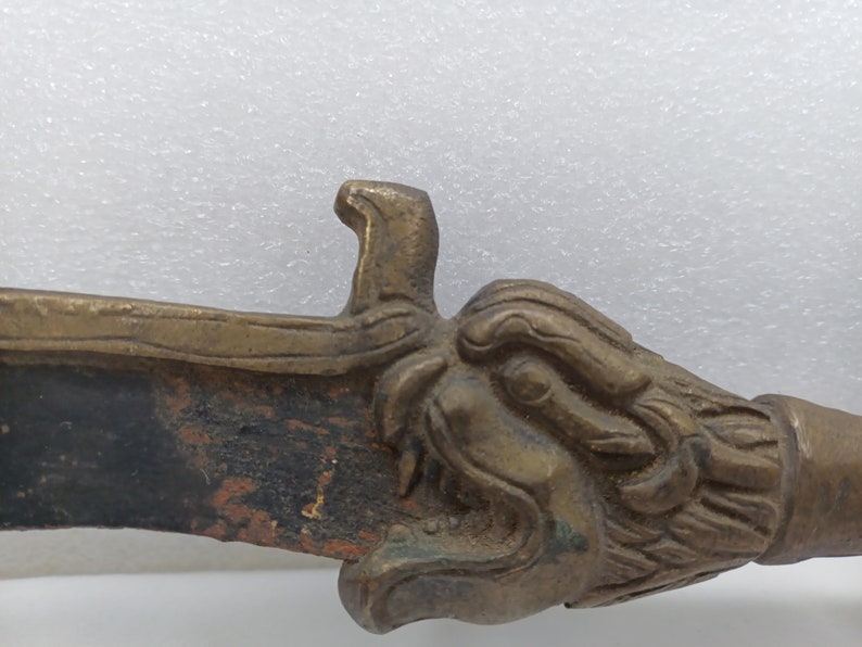 Antique Rare Buddhist Iron Manjushri Wisdom Fire Ceremonial Sword ...