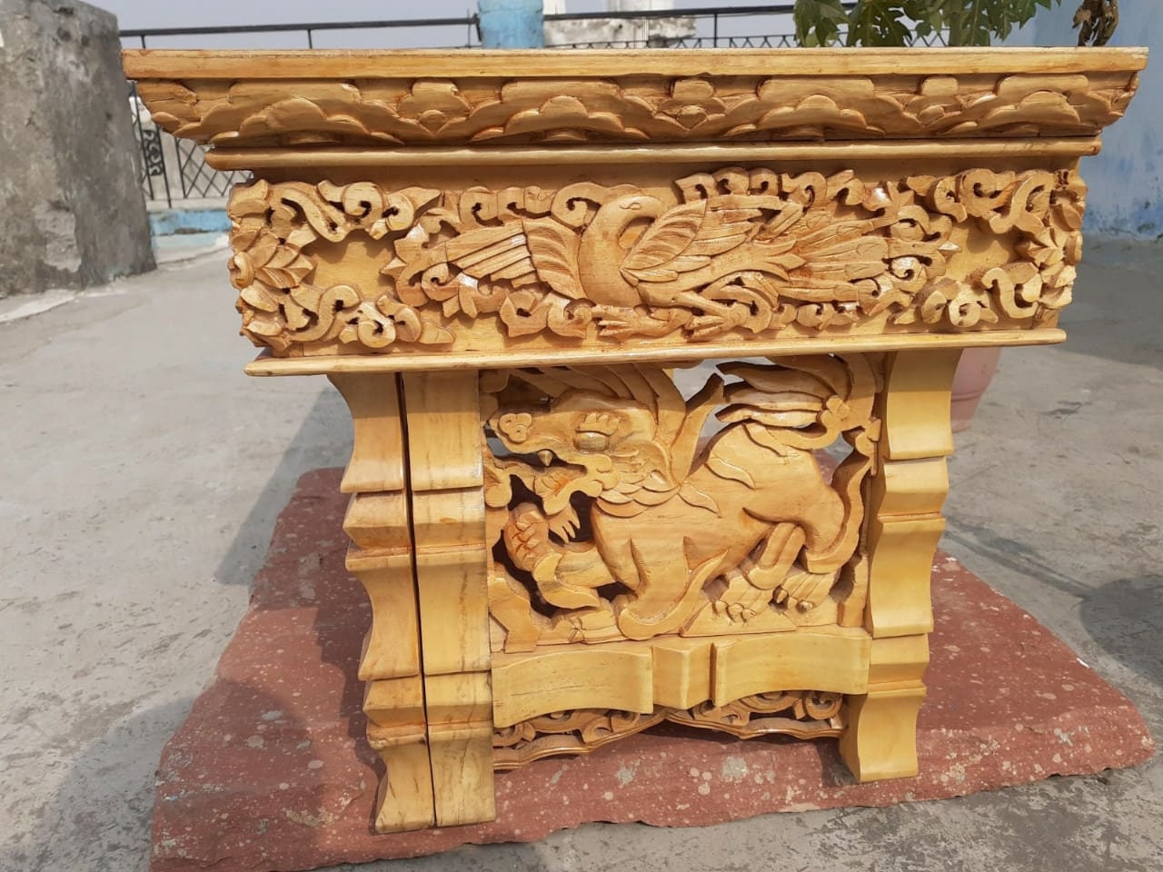 Dragon Handcarved Foldable Wooden Tibetan Buddhist Altar Table,tibetan ...