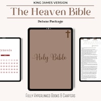 The Heaven Bible Deluxe, Digital KJV Journaling Bible With Hyperlinks ...