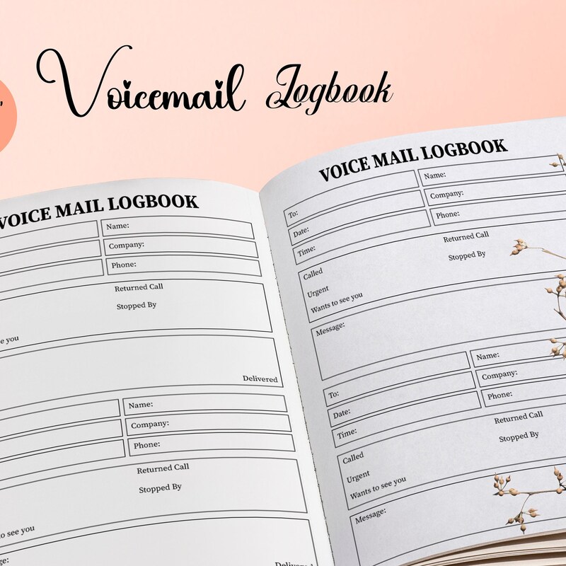 Call Log Template - Etsy