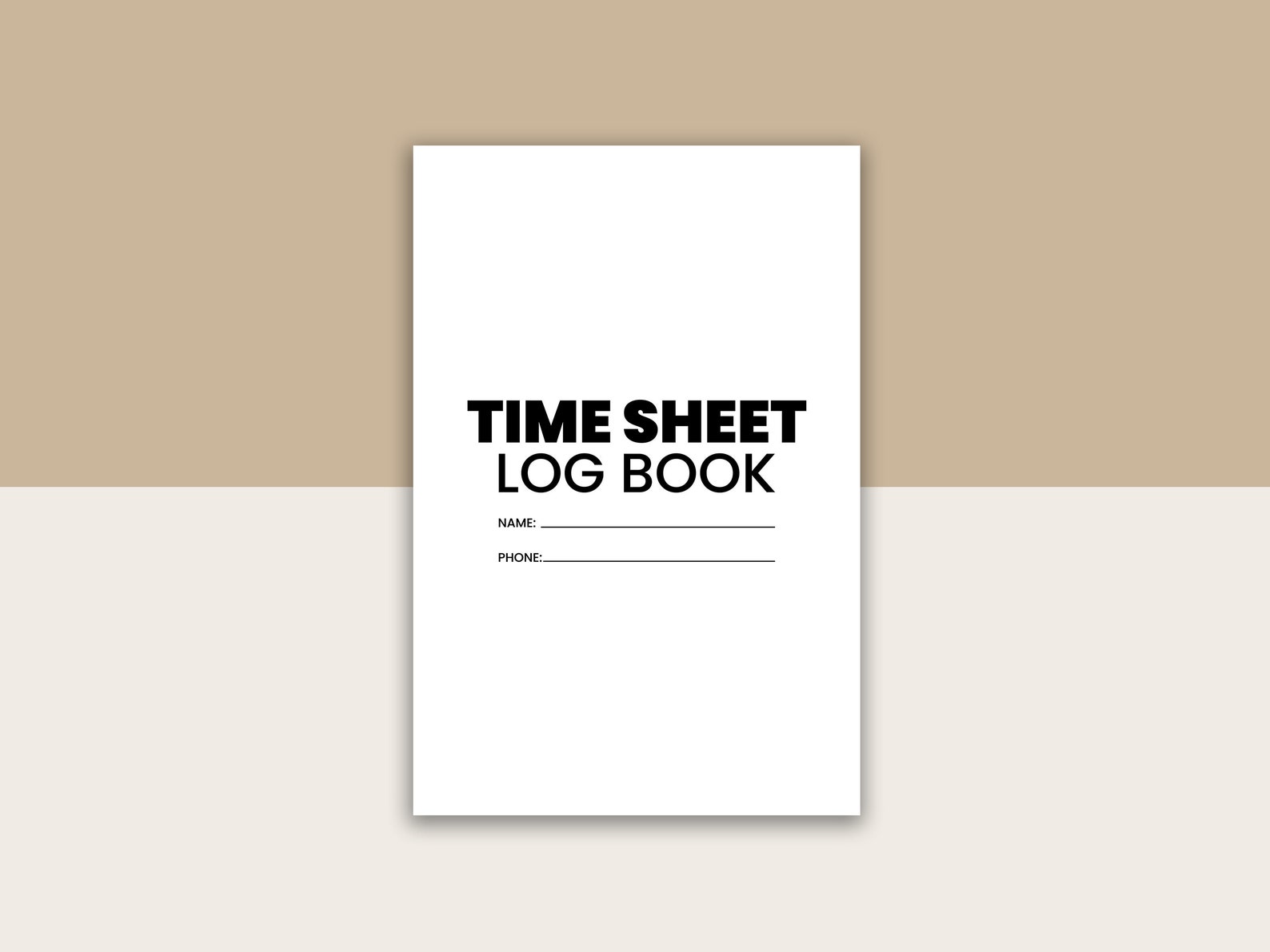 Daily Time Log Sheet, Daily Time Log Note, Daily Planner Printable ...